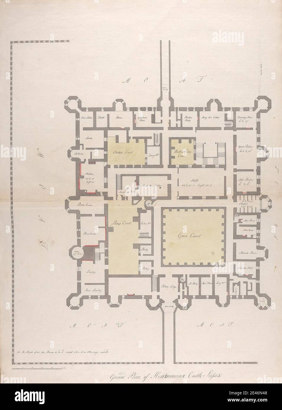 James Lambert of Lewes, 1725â€“1788, British, Herstmonceux Castle, East ...