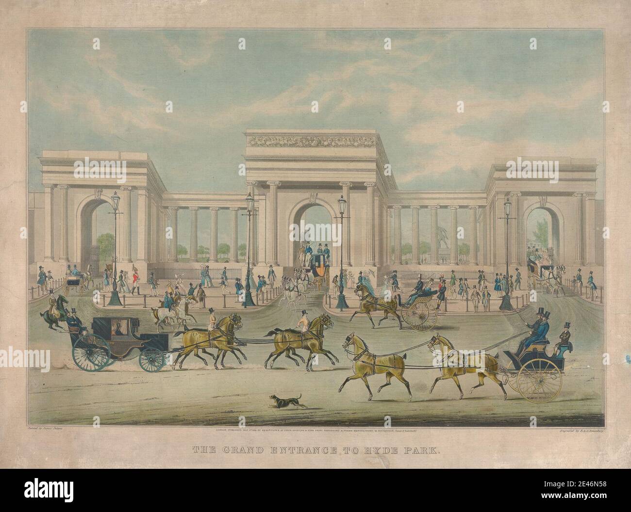 Richard Rosenberg, active 1828â€“1848, The Grand Entrance to Hyde Park ...