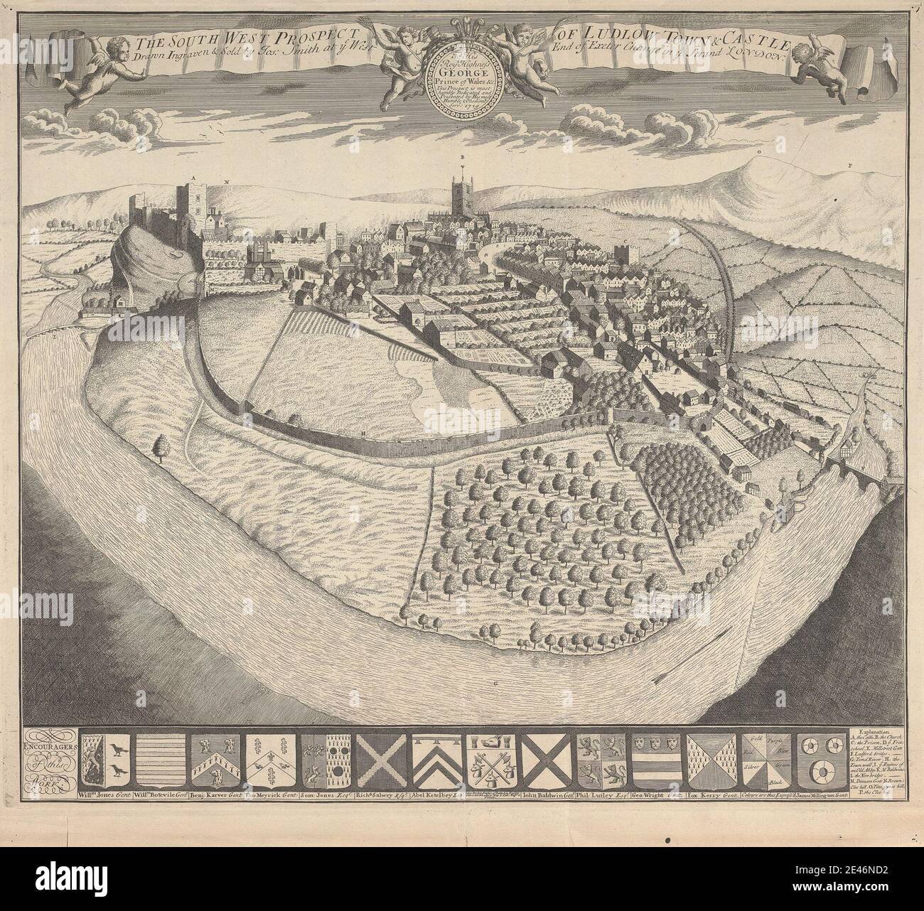 Print made by Joseph Smith, active 1697–1732, British, The South West ...