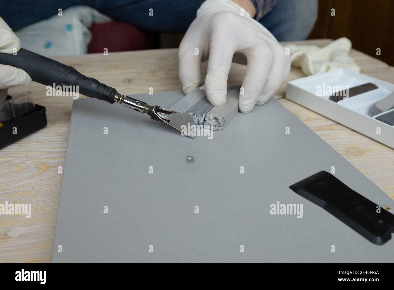 Soldering process hi-res stock photography and images - Alamy