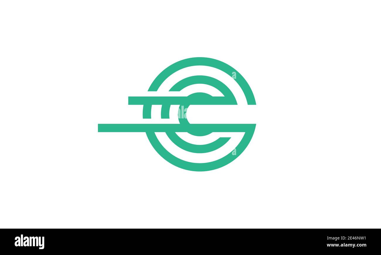 letter c line circle modern fast logo symbol icon vector graphic design ...
