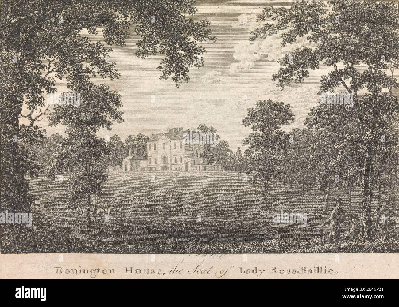 Robert Scott, 1771–1841, British, Bonington House, the Seat of Lady ...