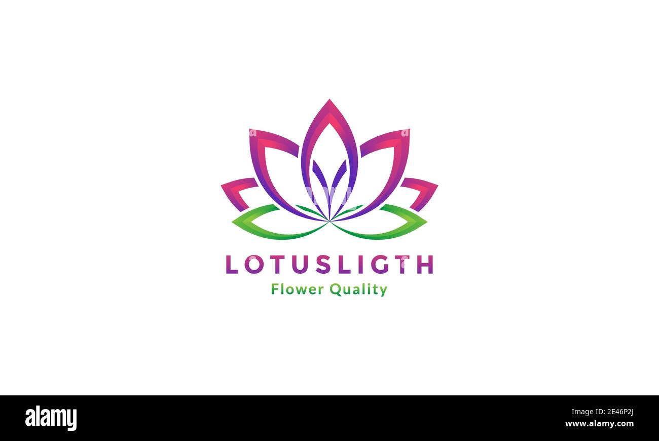 abstract lotus flower modern logo symbol icon vector graphic design ...