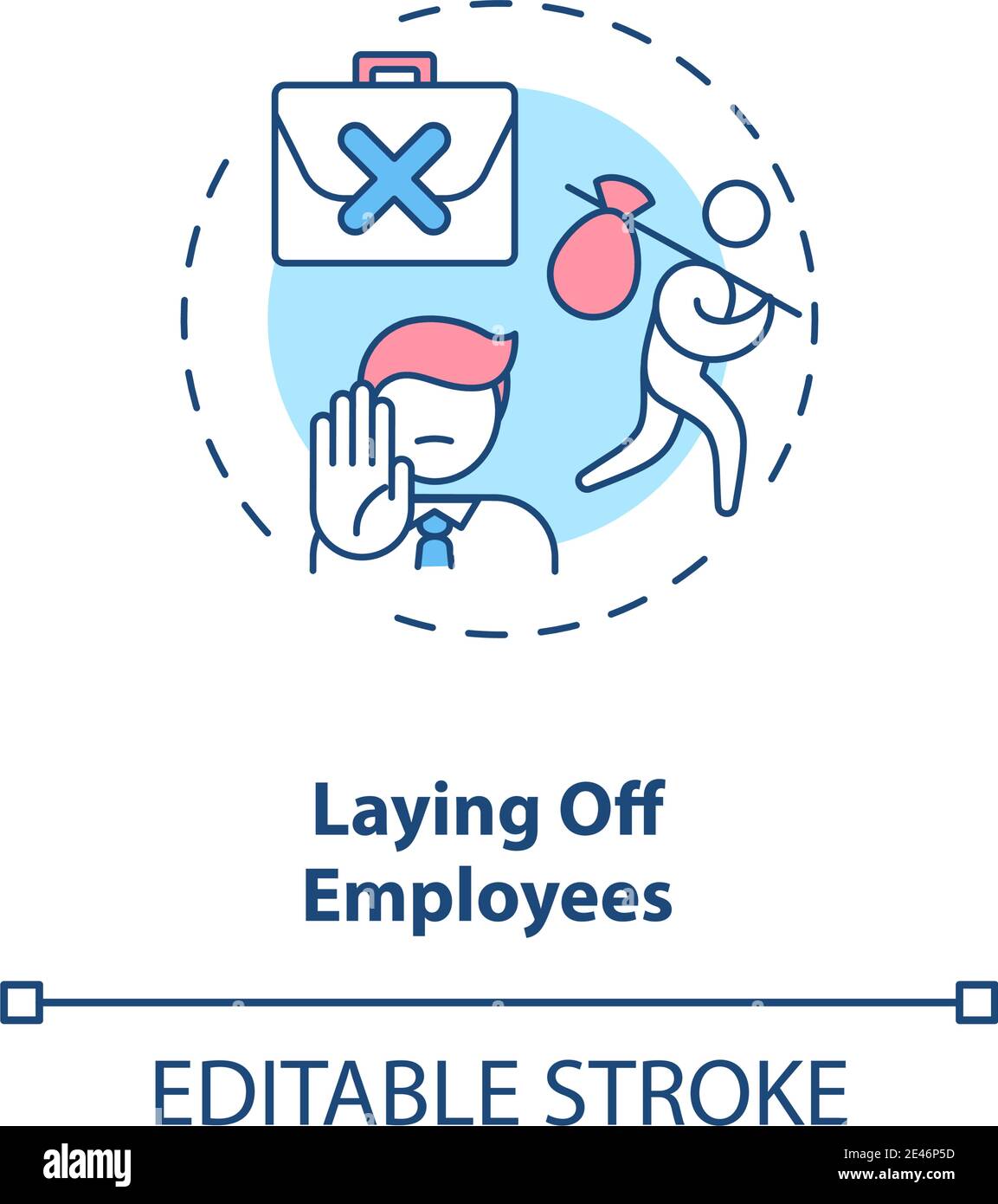Laying off employes concept icon Stock Vector Image & Art - Alamy