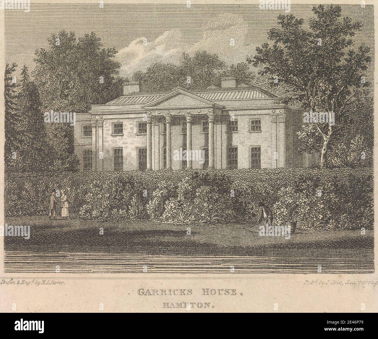 Henry S. Storer, 1795–1837, British, Garricks House, Hampton (Volume ...