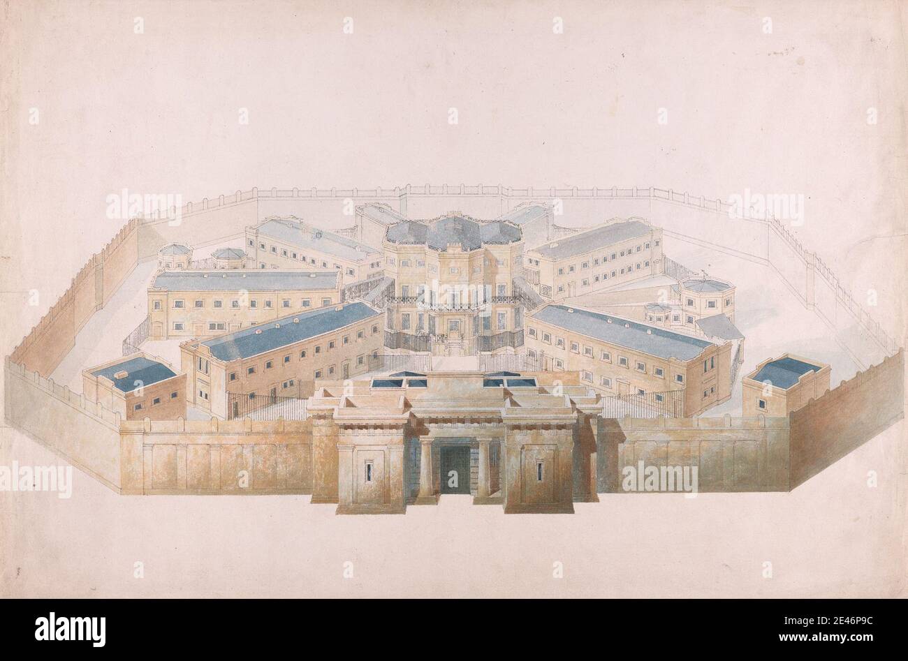 Studio of Sir Jeffry Wyatville, 1766–1840, British, A Design for a ...