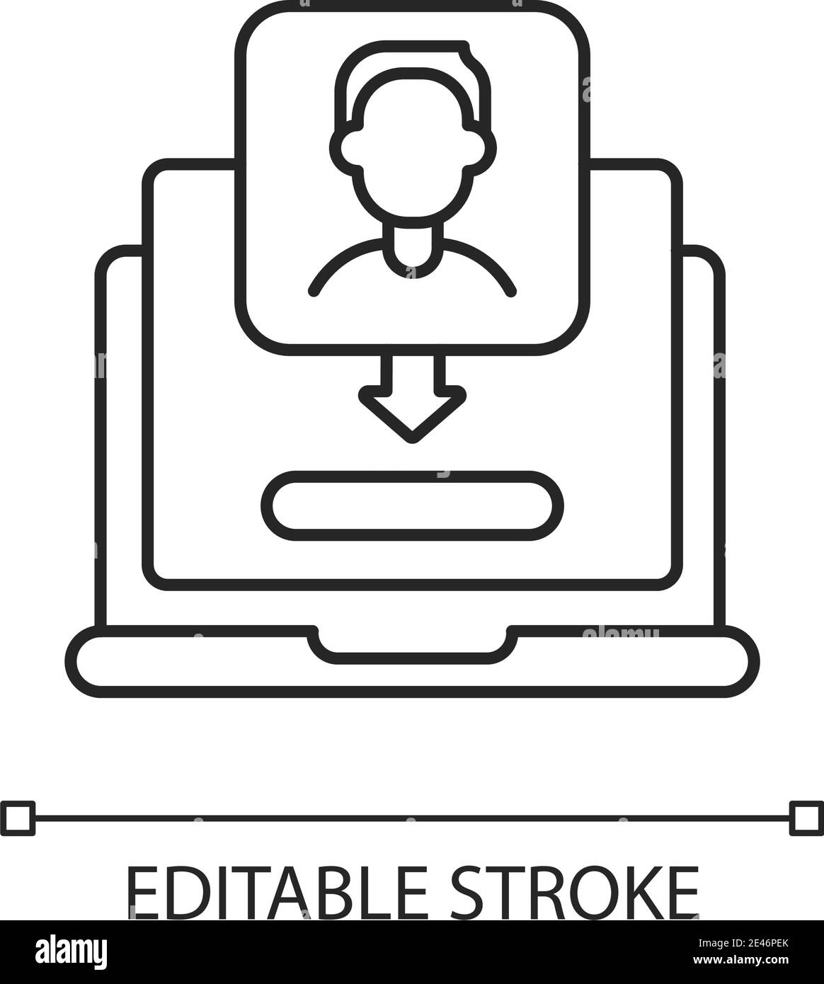 Unique visitor linear icon Stock Vector Image & Art - Alamy Unique visitor linear icon Stock Vector Image & Art - Alamy