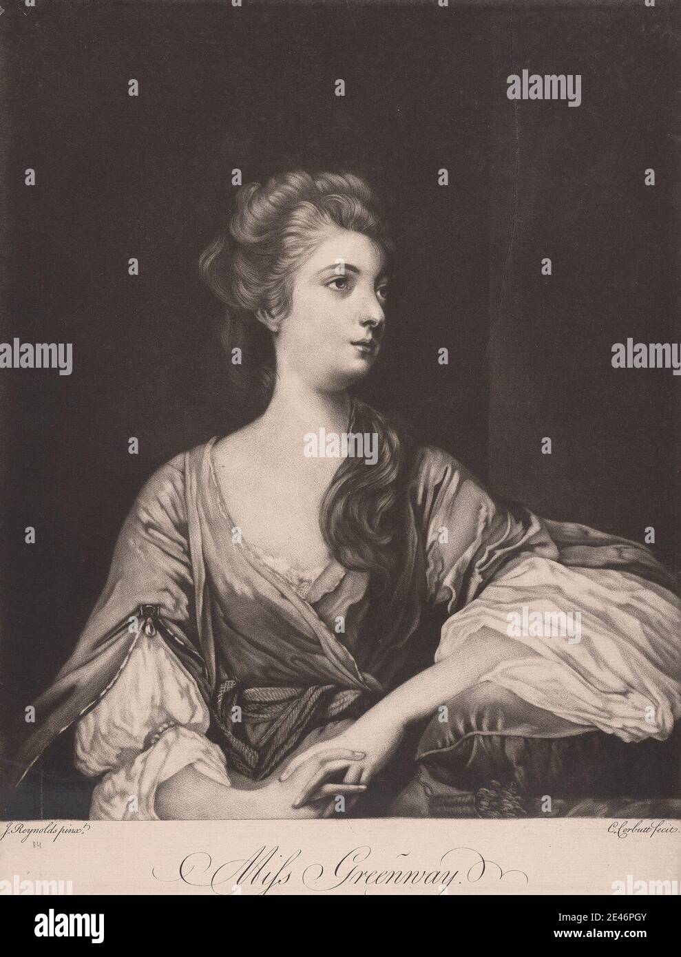 Richard Purcell, active 1746–1766, Irish, Miss Greenway. Mezzotint ...