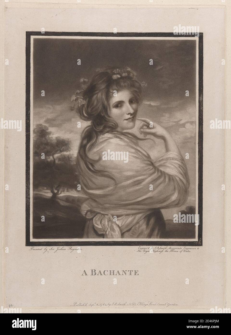 John Raphael Smith, 1752–1812, British, A Bachante (Emma Hart, later ...