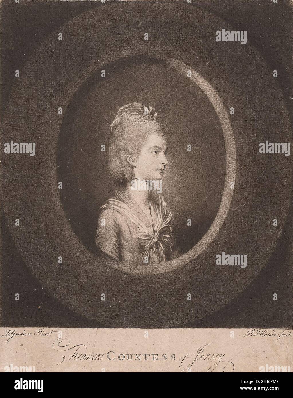 Thomas Watson, 1743–1781, British, Frances Countess of Jersey ...