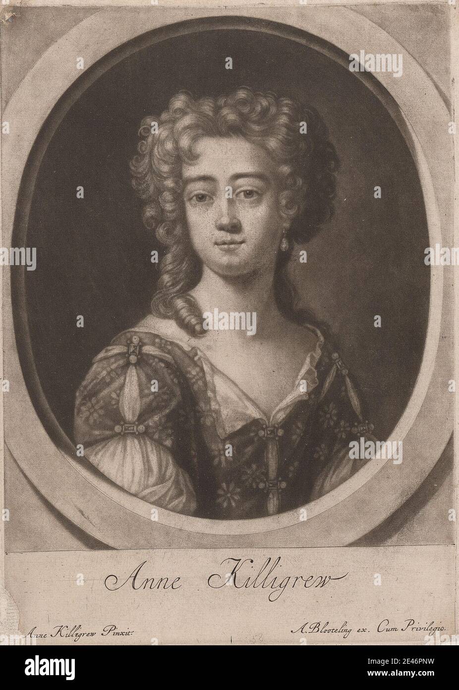 Print made by Abraham Blooteling, 1640–1690, Dutch, Anne Killigrew ...