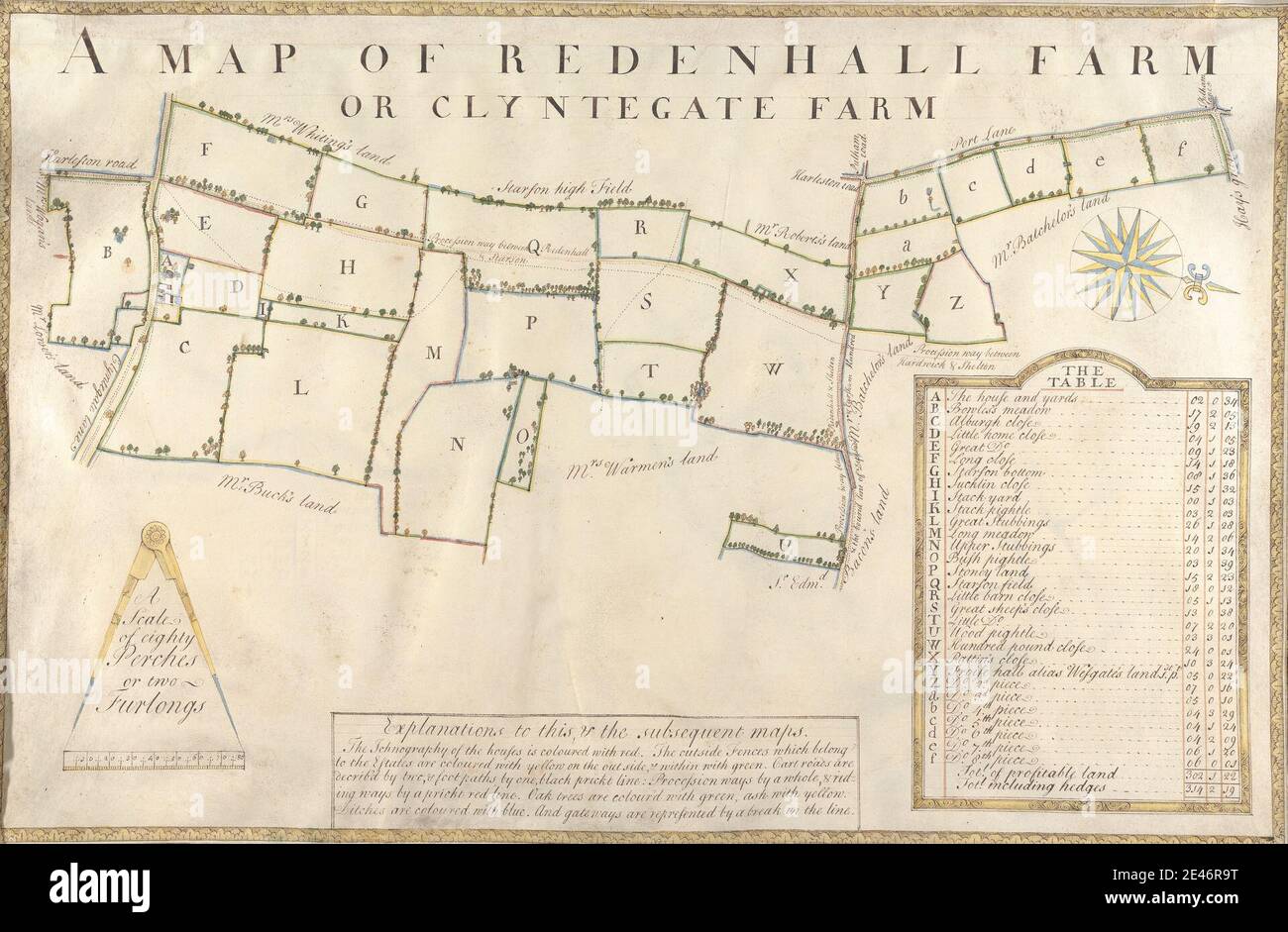 Isaac Johnson, 1754–1835, British, A Map of Redenhall Farm or ...