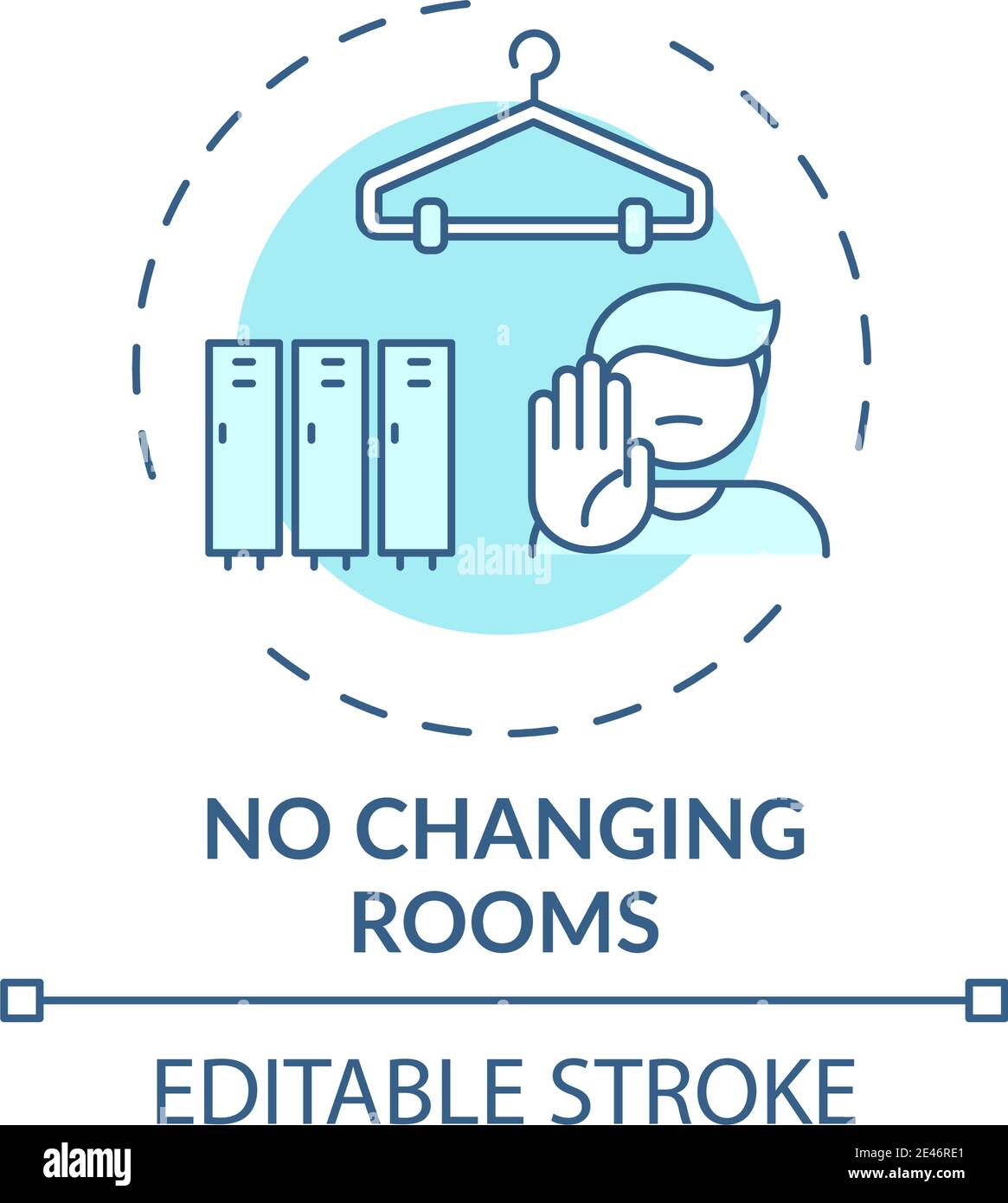 No changing rooms concept icon Stock Vector Image & Art - Alamy