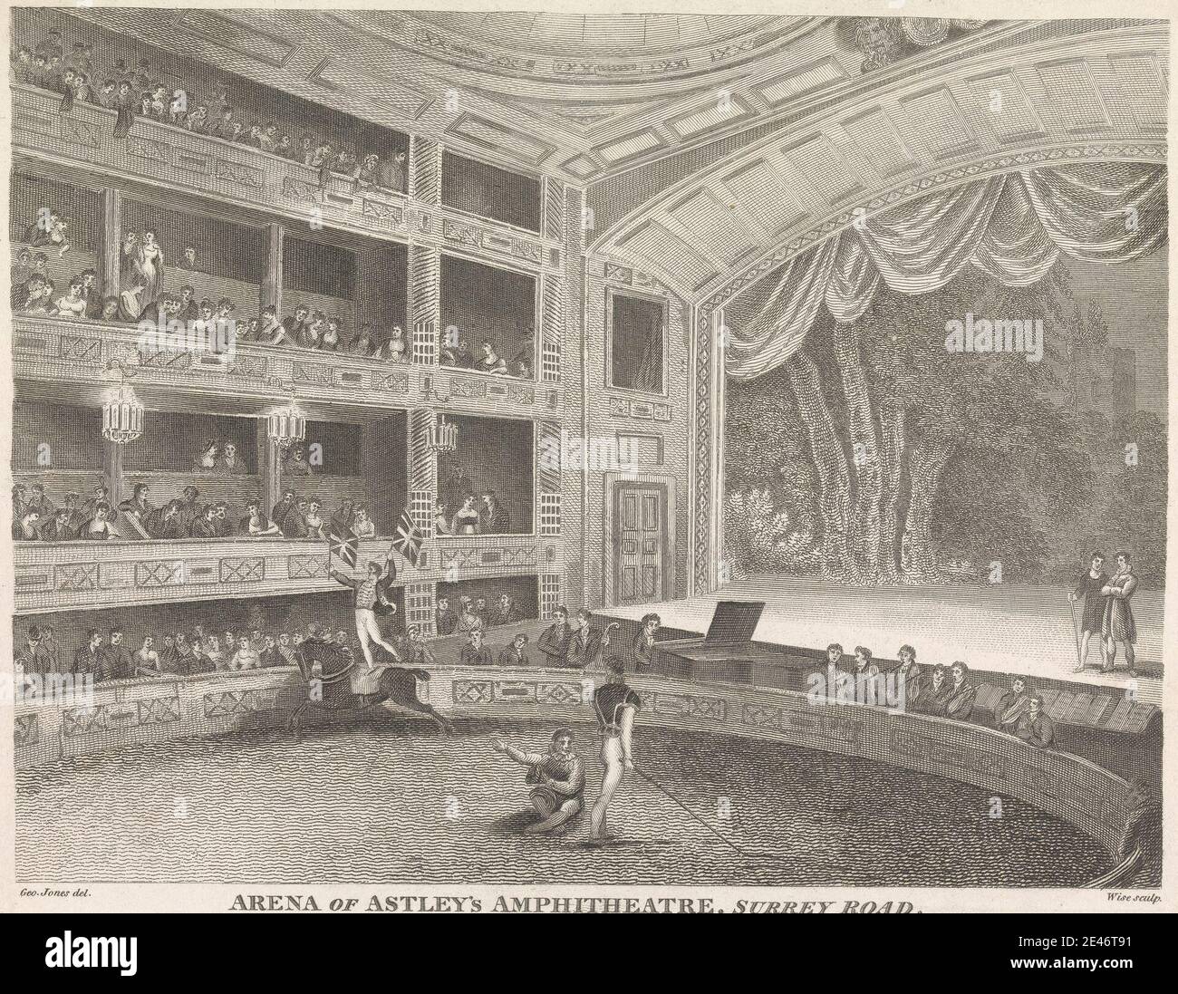 William Wise, Active 1823–1876, British, Arena of Astley's Amphitheatre ...