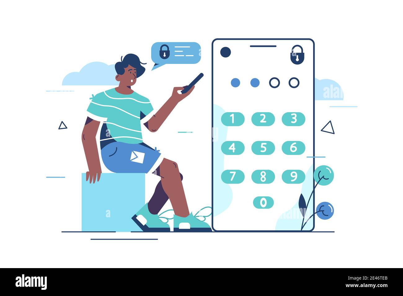 Security authentication Stock Vector Images - Alamy