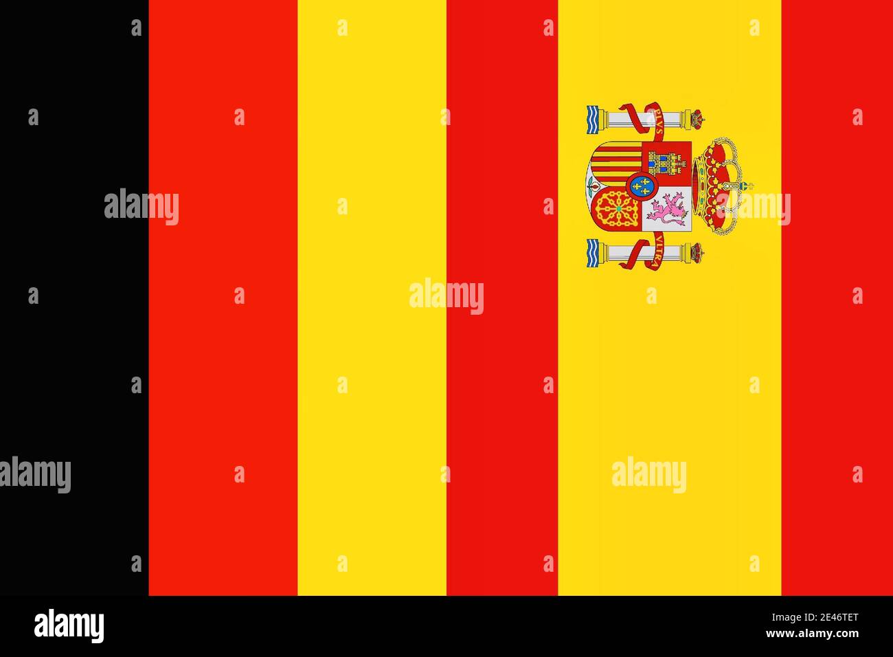 National flags icon of Germany and Spain Stock Photo - Alamy