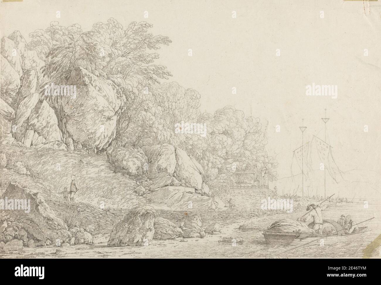 John Webber, 1752–1793, British, View in Macao, 1788. Graphite; verso ...