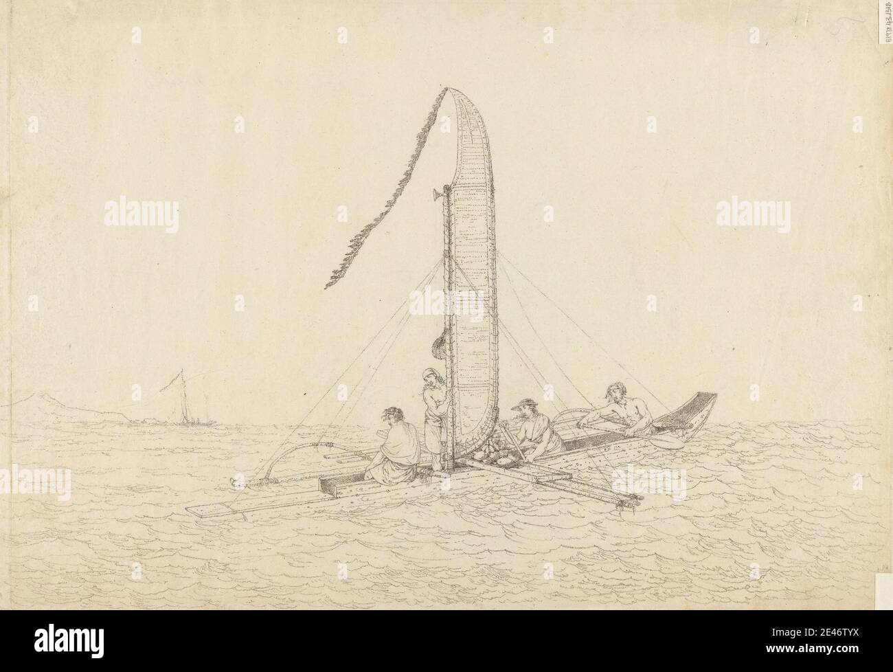 Polynesian canoe drawing hi-res stock photography and images - Alamy