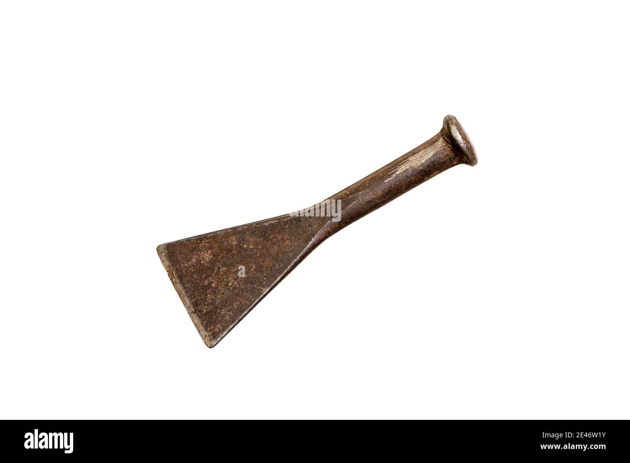 Antique mason chisel on a solid white background Stock Photo - Alamy