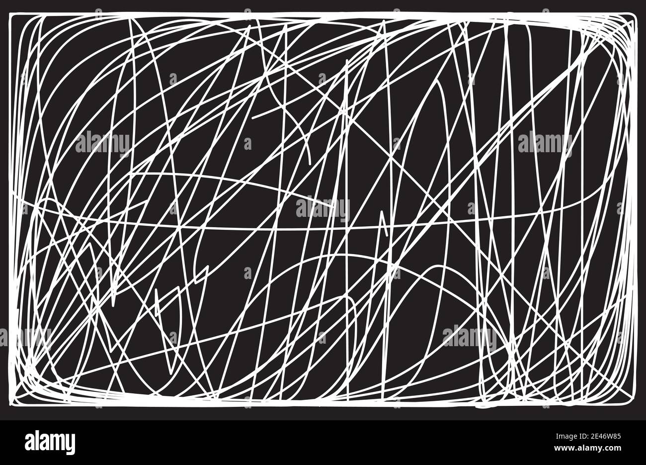 Abstract monochrome background, freehand scribble vector illustration ...