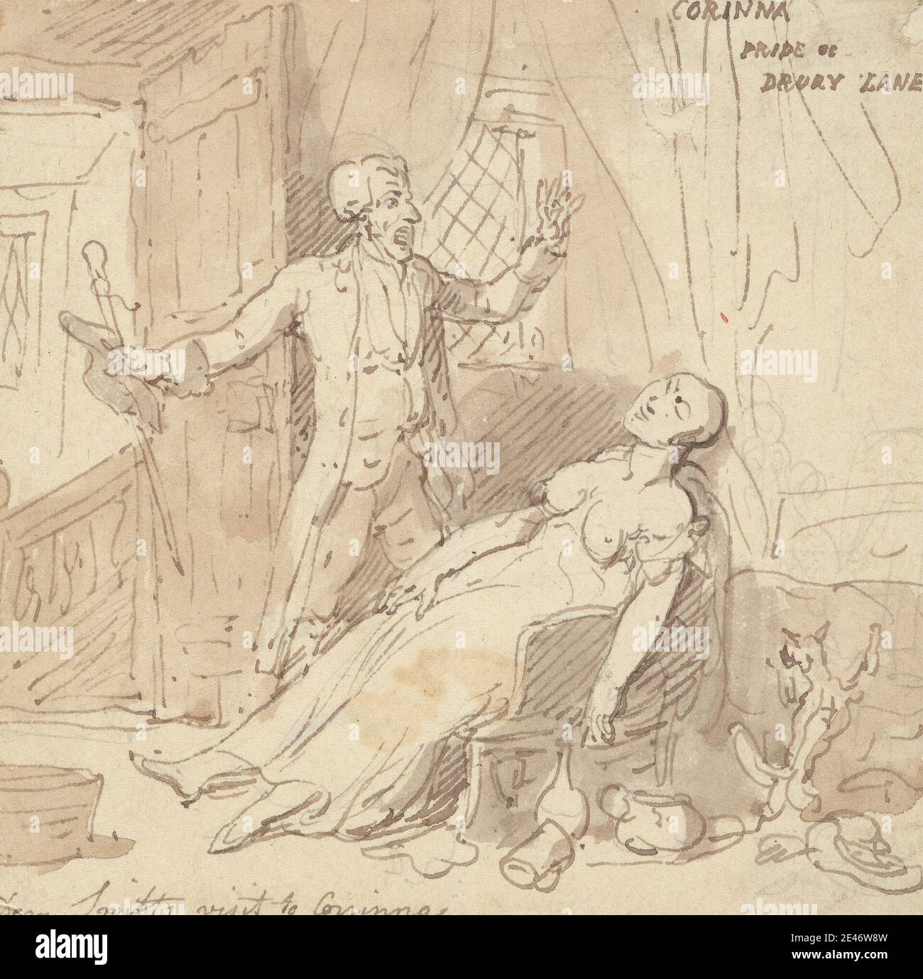 Thomas Rowlandson, 1756–1827, British, Album Drawing, undated. Graphite ...