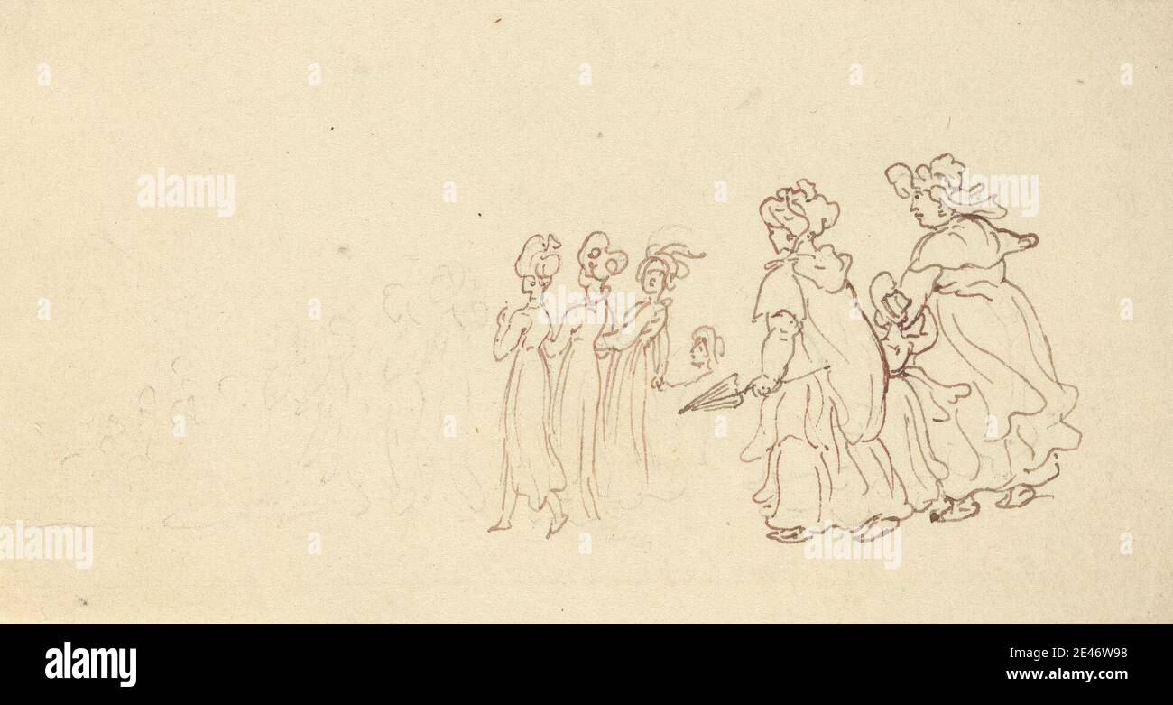 Thomas Rowlandson, 1756–1827, British, Album Drawing, undated. Graphite ...