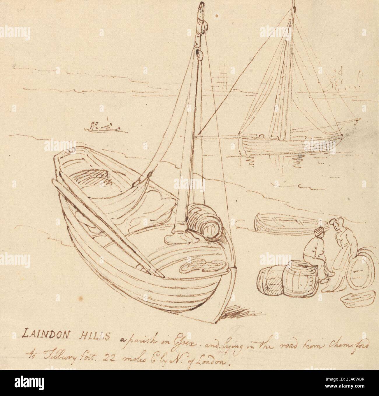 Thomas Rowlandson, 1756–1827, British, Album Drawing, undated. Graphite ...