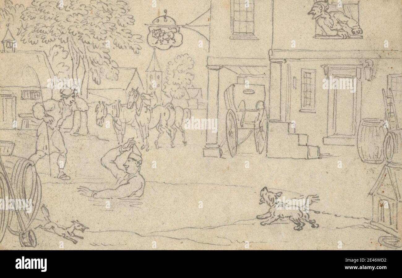 Thomas Rowlandson, 1756–1827, British, Album Drawing, undated. Graphite ...