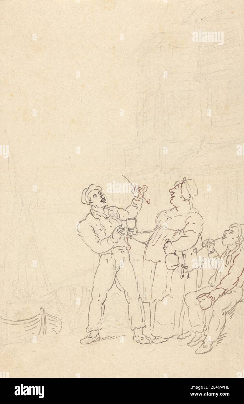 Thomas Rowlandson, 1756–1827, British, Album Drawing, undated. Graphite ...