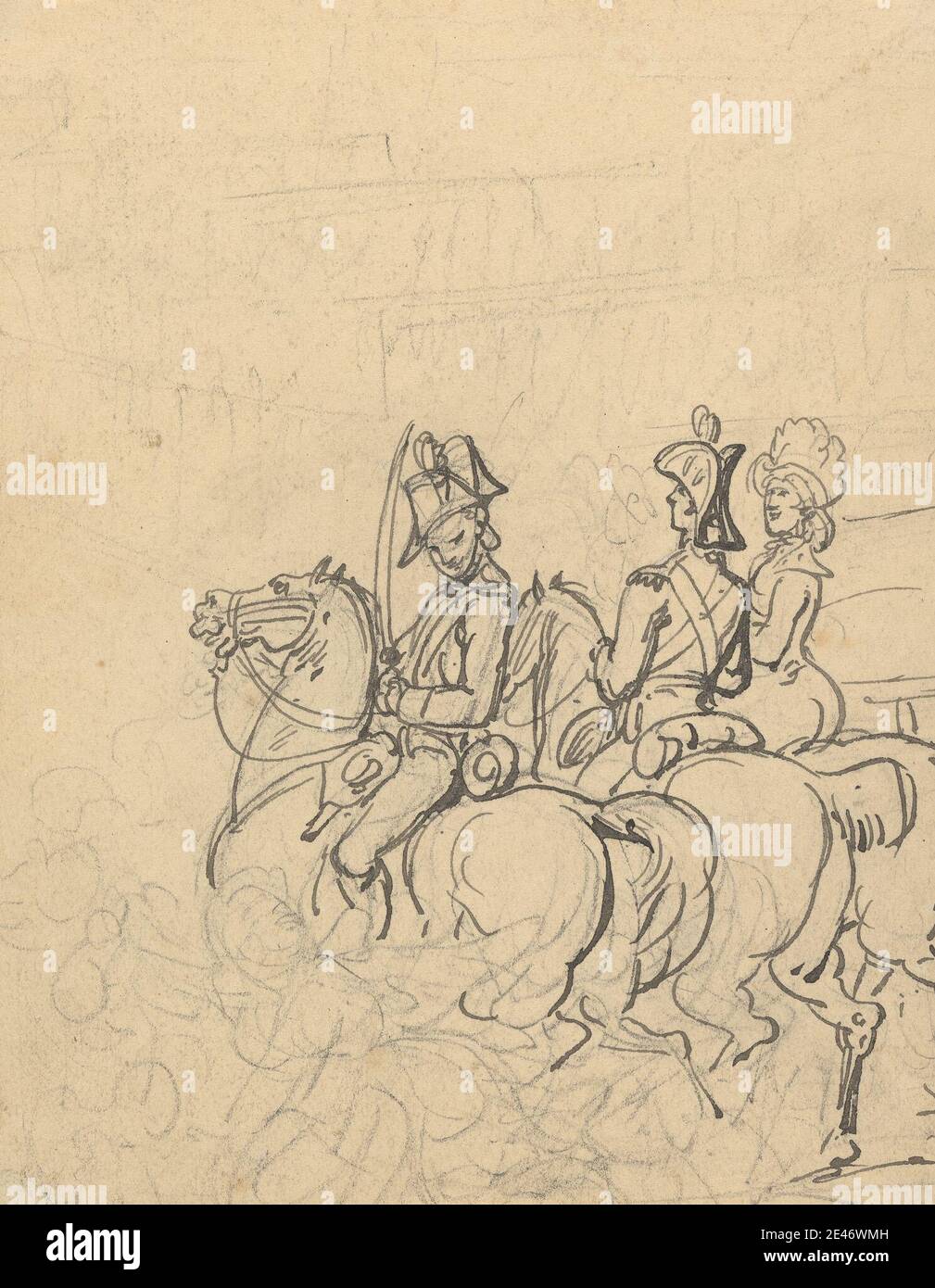 Thomas Rowlandson, 1756–1827, British, Album Drawing, undated. Graphite ...