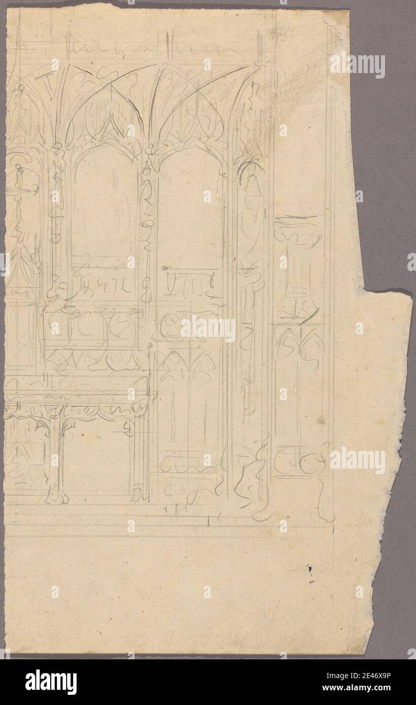Augustus Welby Northmore Pugin, 1812–1852, British, Design for Gothic ...