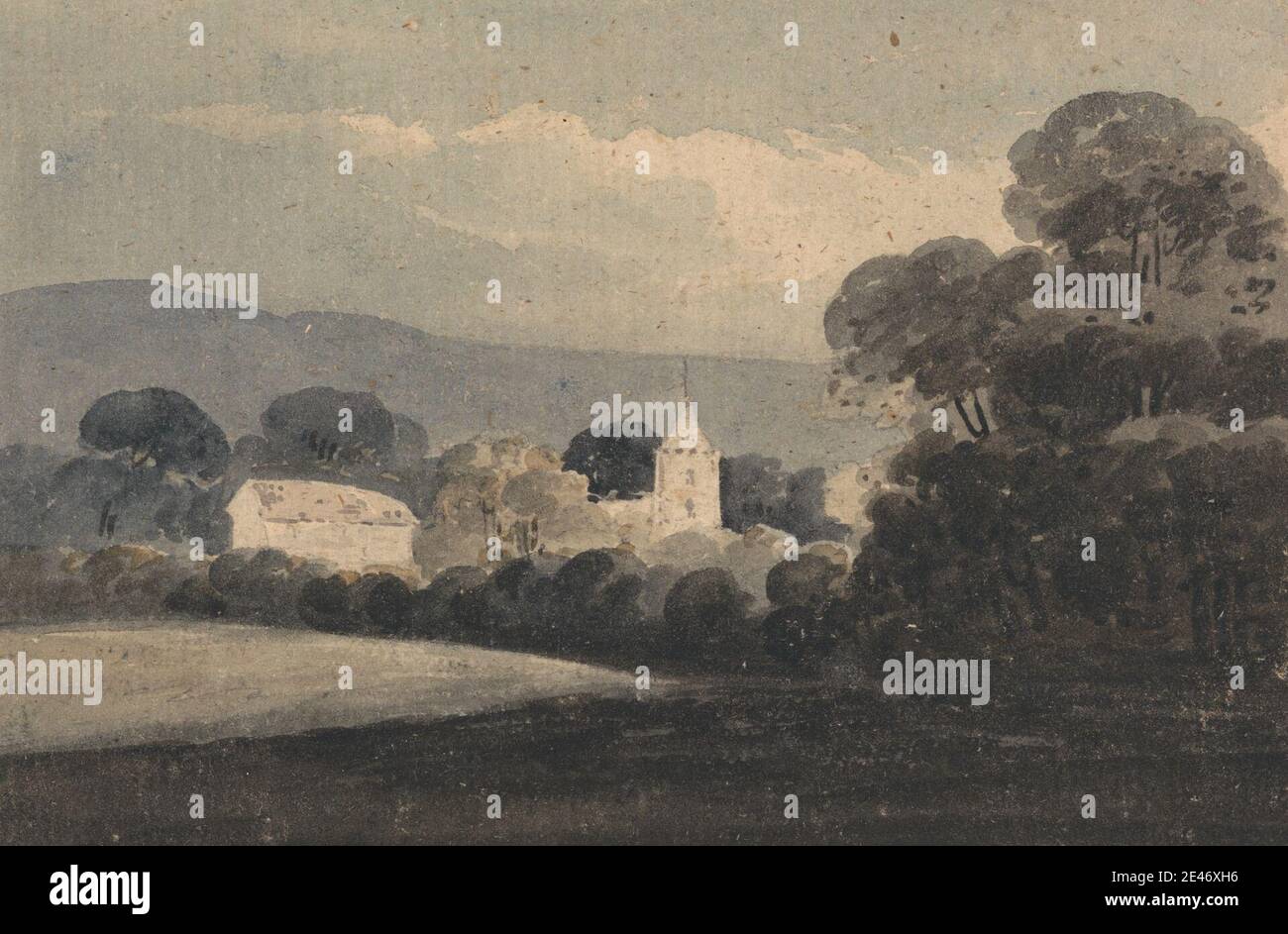 Attributed to William Pearson, 1772–1849, British, Landscape with a ...