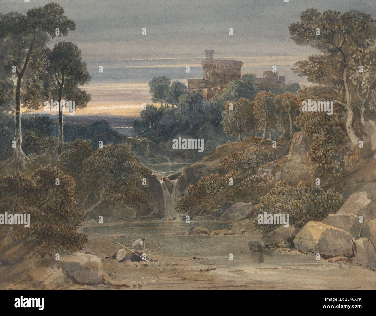 Francis Oliver Finch, 1802–1862, British, Landscape with Castle ...