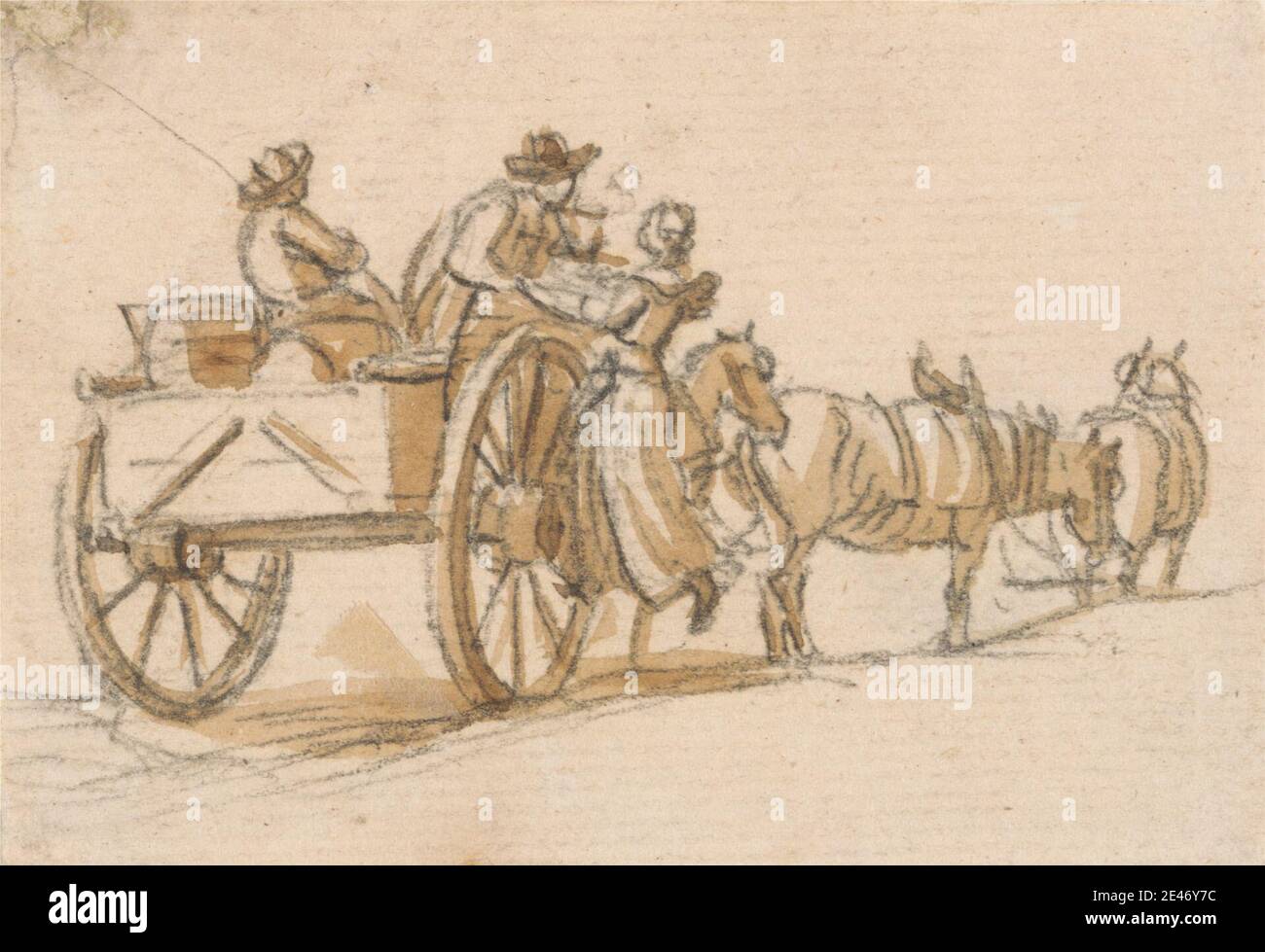 Paul Sandby RA, 1731–1809, British, A Good-bye, undated. Graphite and ...