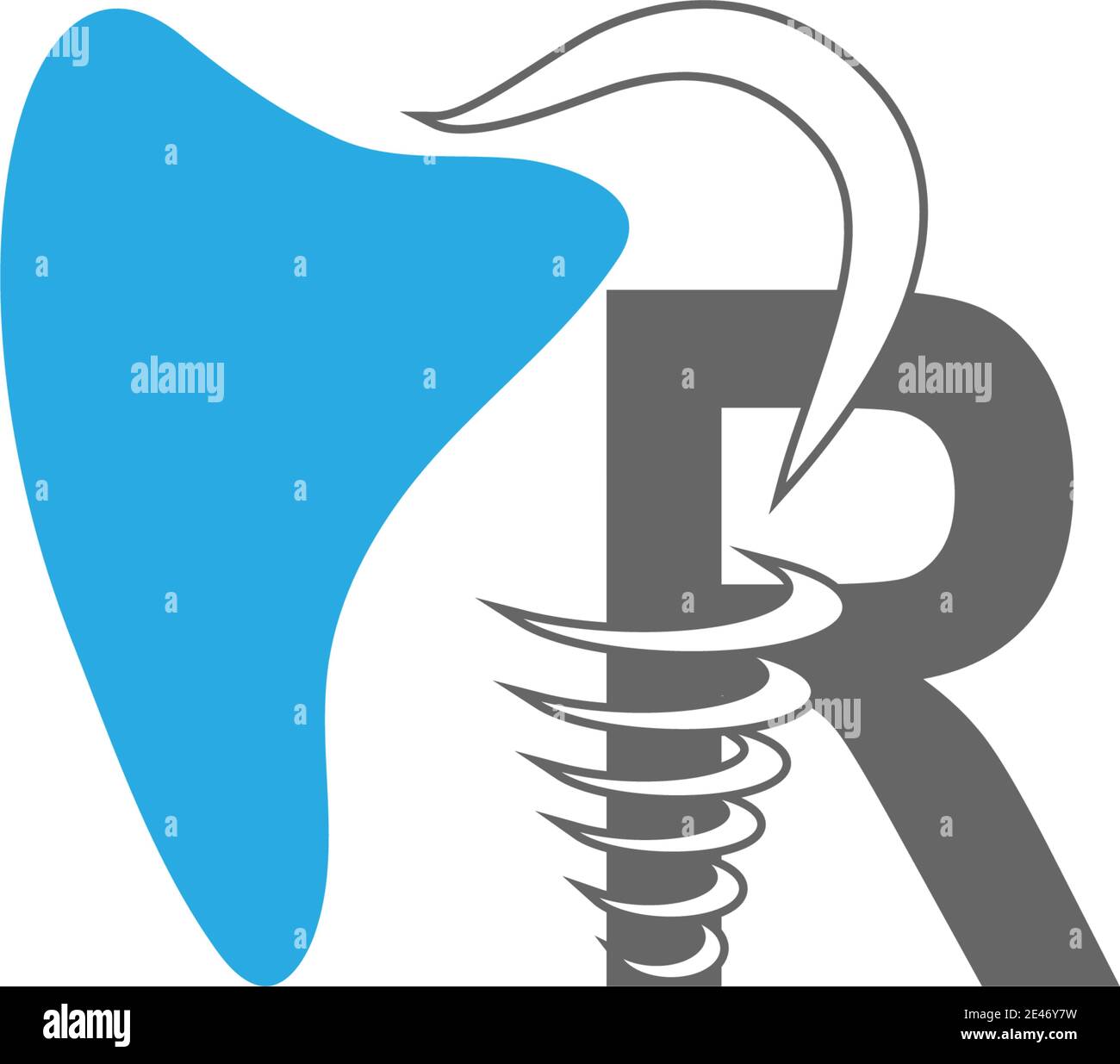 Dental logo r r Cut Out Stock Images & Pictures - Alamy