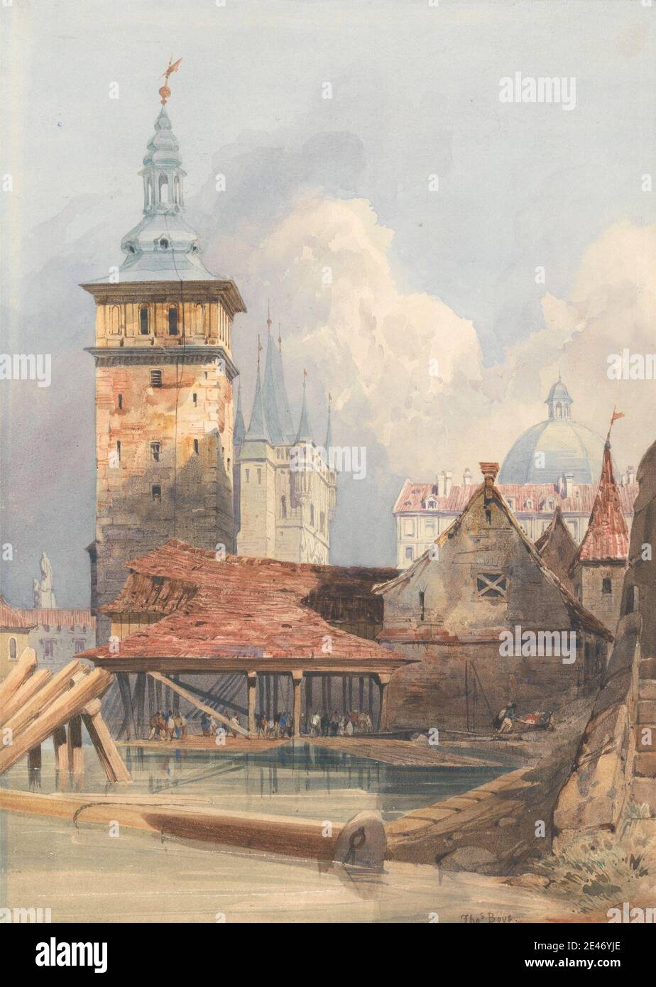 Thomas Shotter Boys, 1803–1874, British, Prague, ca. 1847. Watercolor ...