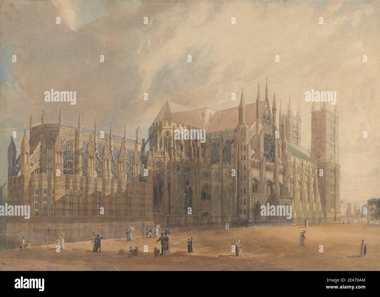 John Gendall, 1790–1865, British, Northeast view of Westminster Abbey ...
