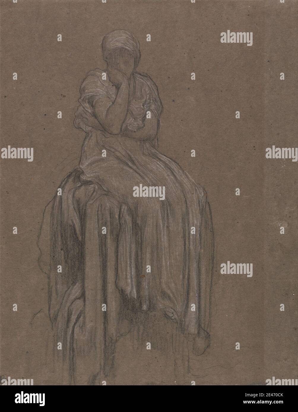 Frederic Leighton, 1830–1896, British, Study for Solitude, ca. 1890 ...