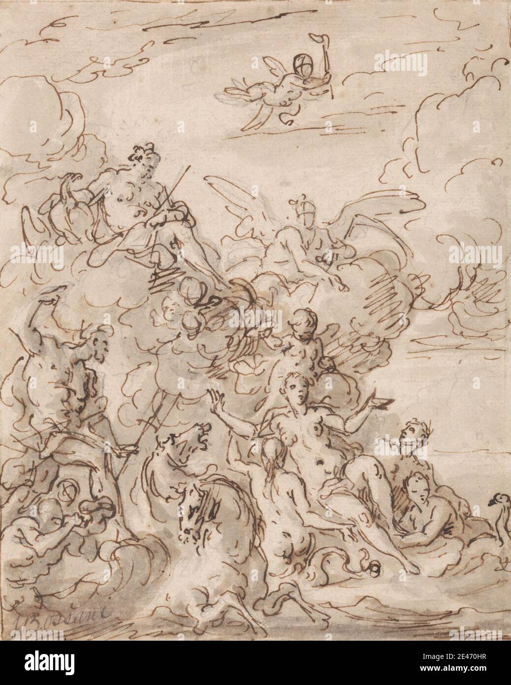 Sir James Thornhill, 1675–1734, British, The Birth of Venus, undated ...