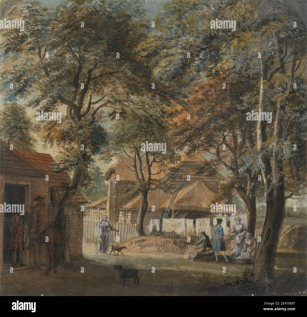Paul Sandby RA, 1731–1809, British, Halfway House, Sadler's Wells, 1780 ...