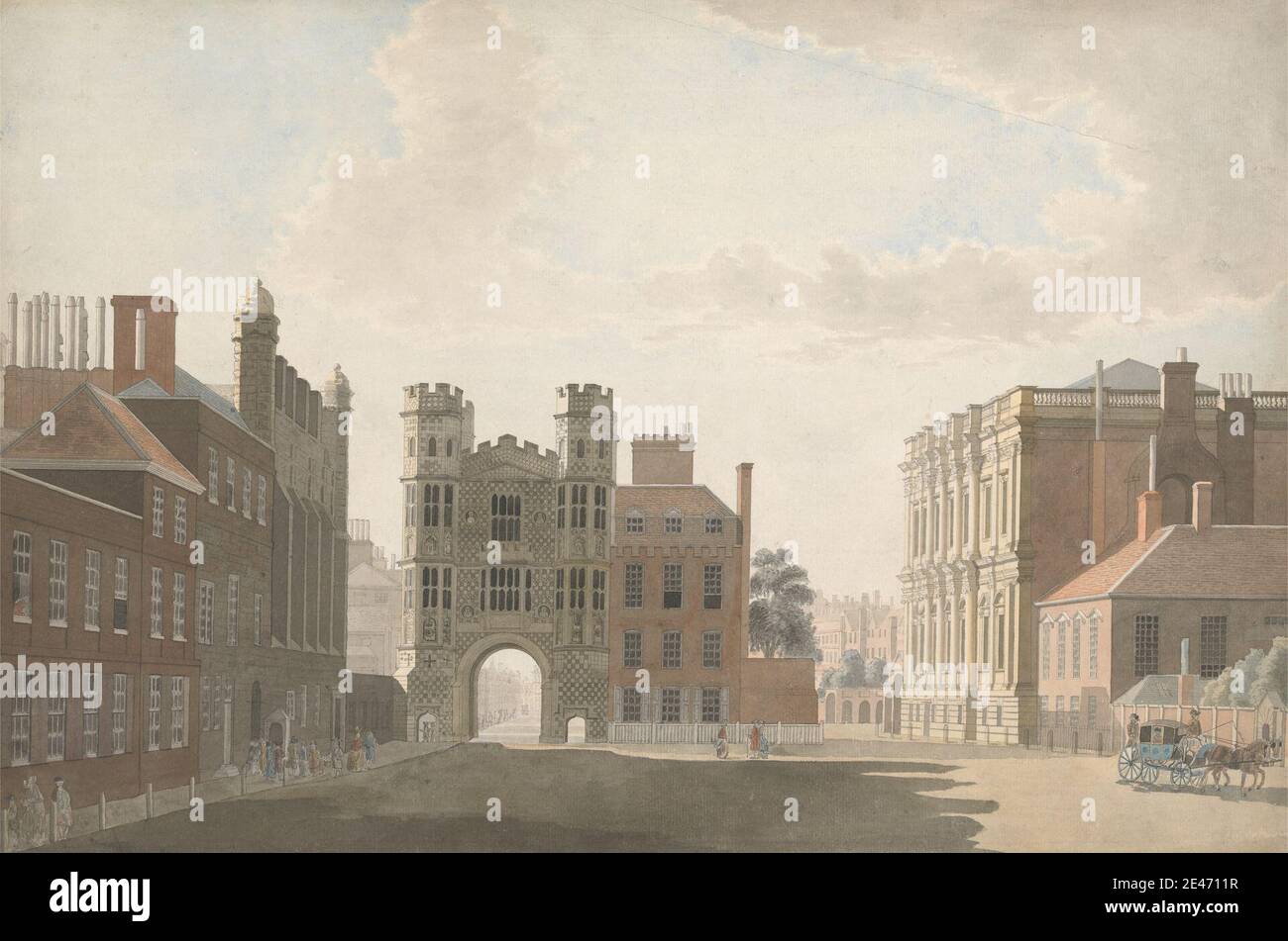 Thomas Sandby RA, 1721–1798, British, Whitehall Showing Holbein's Gate ...