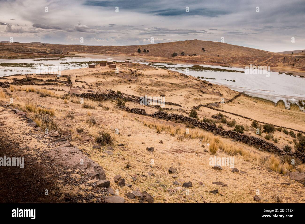 Sillustani is a burial complex where you can see a series of impressive ...