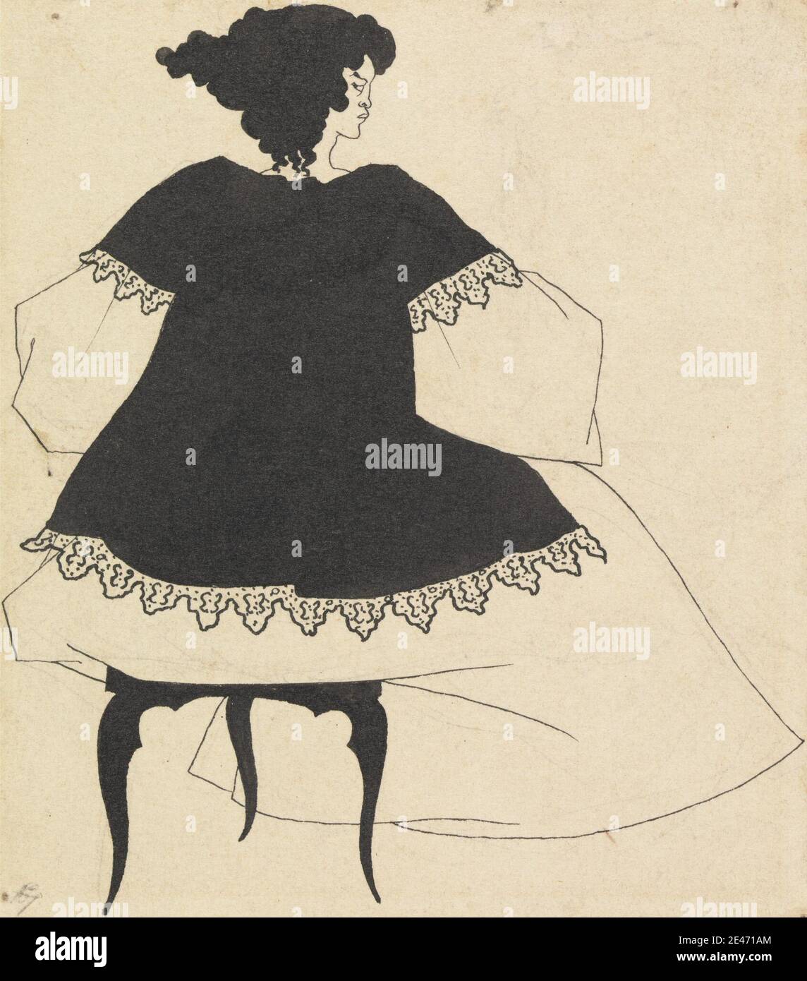 Aubrey Vincent Beardsley, 1872–1898, British, Salome on Settle, The ...