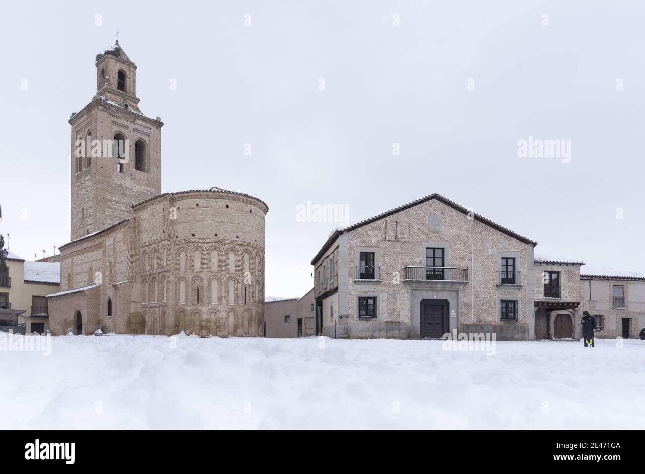 Beautiful scenery of Castle of Leon in Avila Spain Europe during the ...