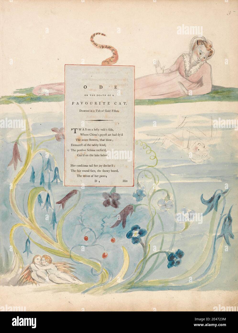 William Blake, 1757–1827, British, The Poems of Thomas Gray, Design 9 ...