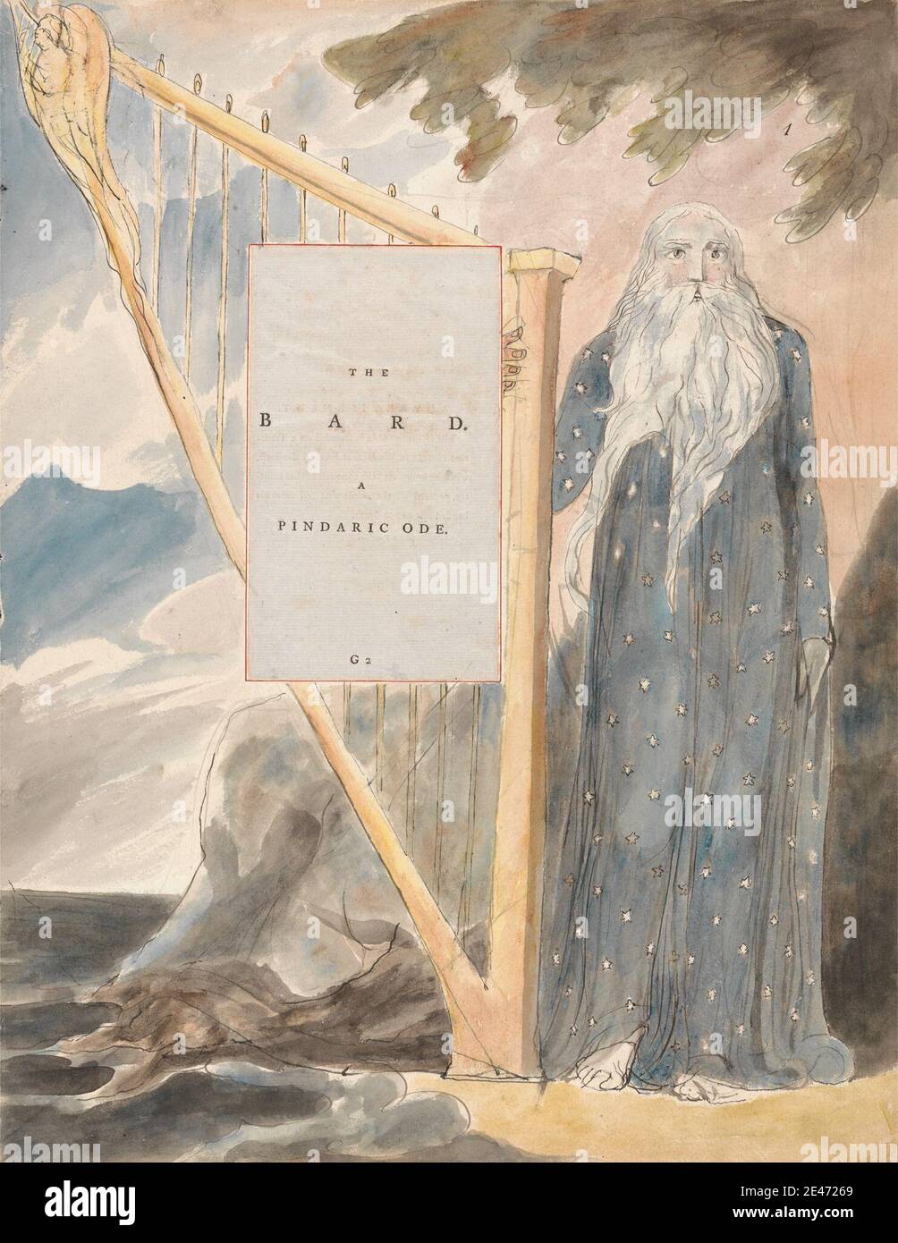 William Blake, 1757–1827, British, The Poems of Thomas Gray, Design 53 ...