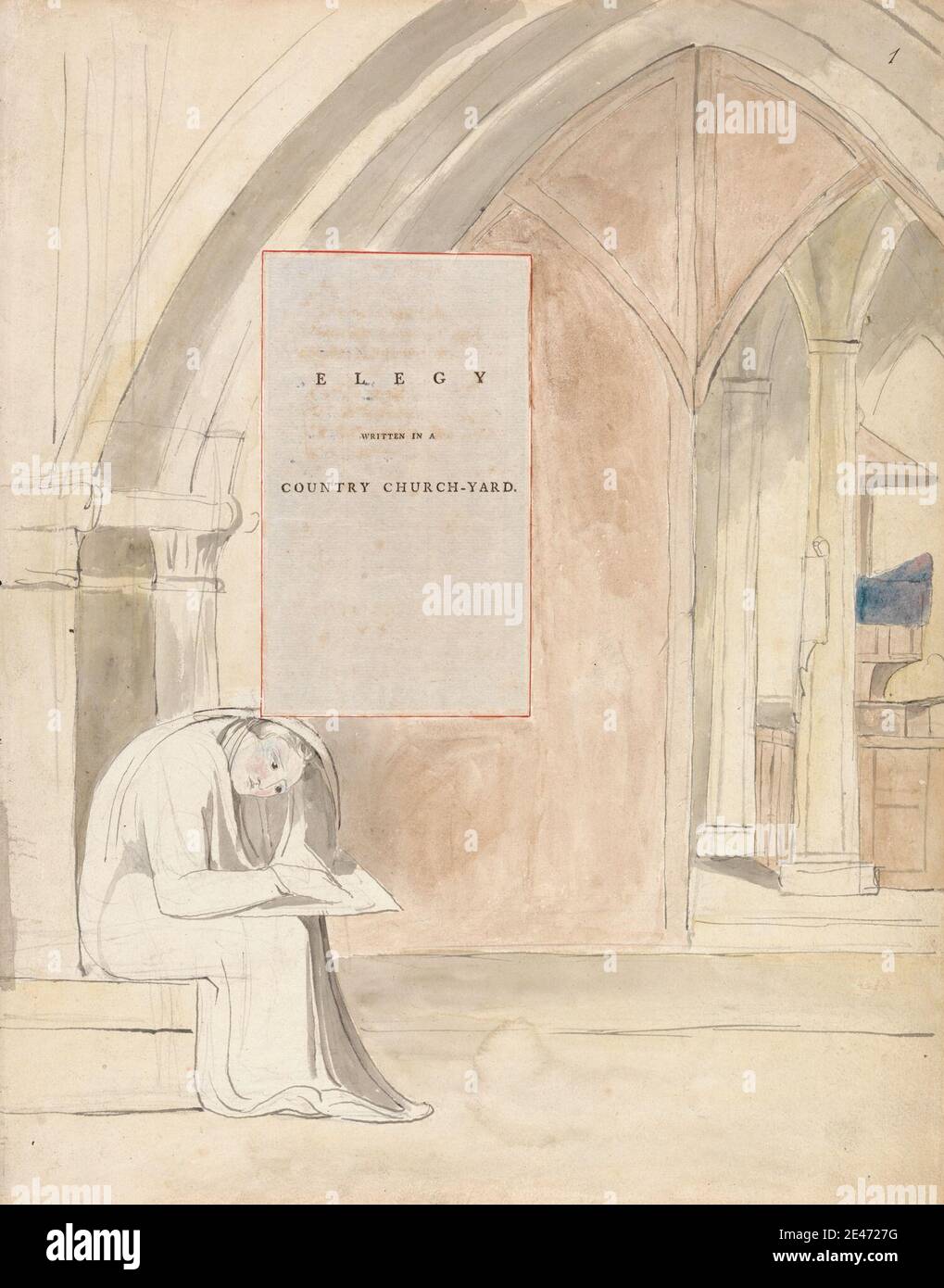 William Blake, 1757–1827, British, The Poems of Thomas Gray, Design 105 ...