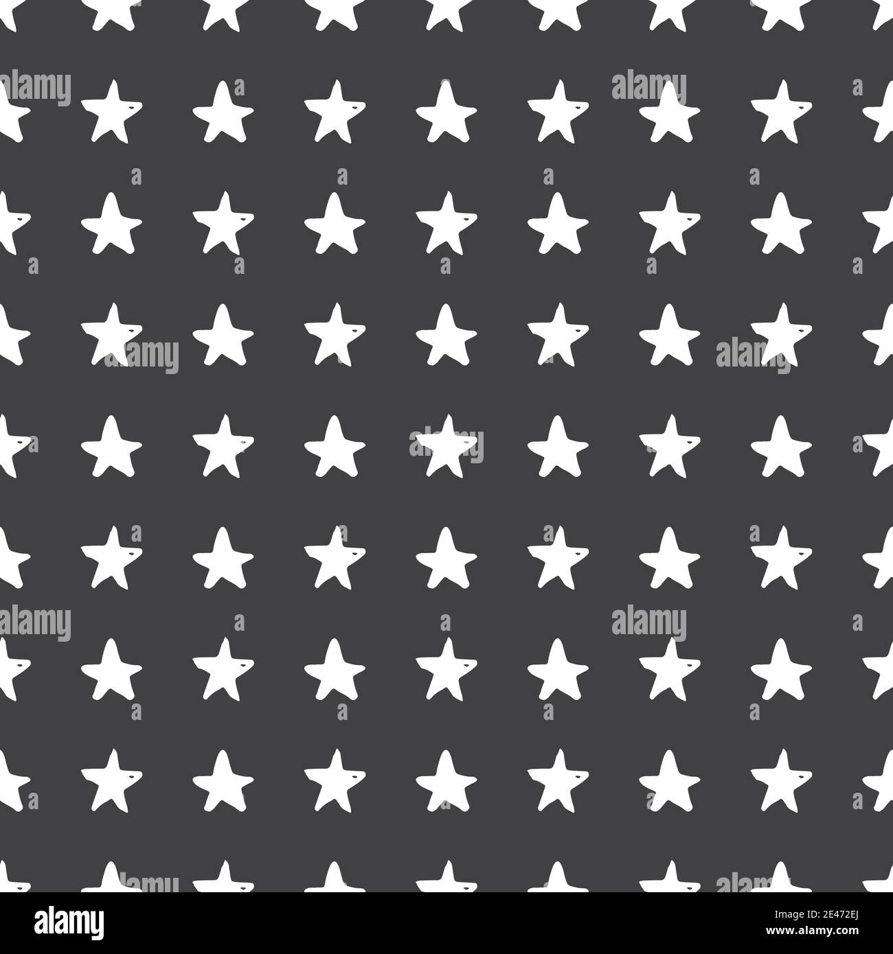 Star seamless pattern, Hand drawn sketched doodle stars, vector ...