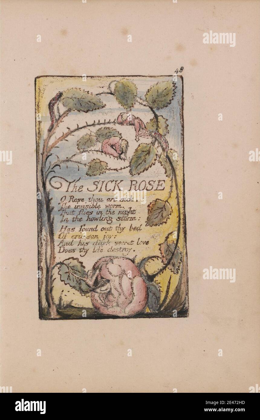 William blake the sick rose hi-res stock photography and images - Alamy