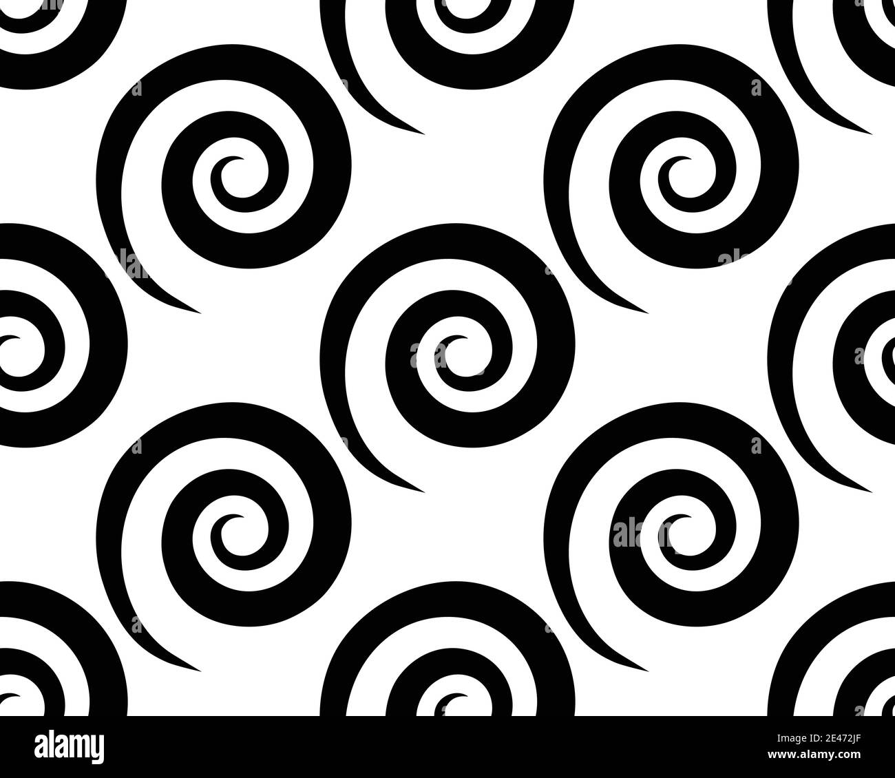 Simple Black Swirl Design